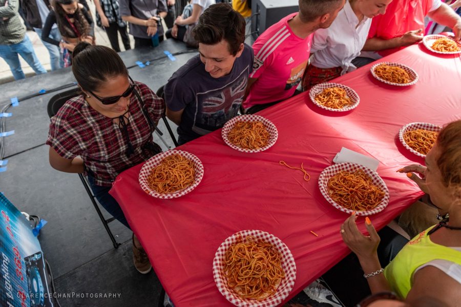 Pasta Eating Contest (Adults) – Italian Day on The Drive